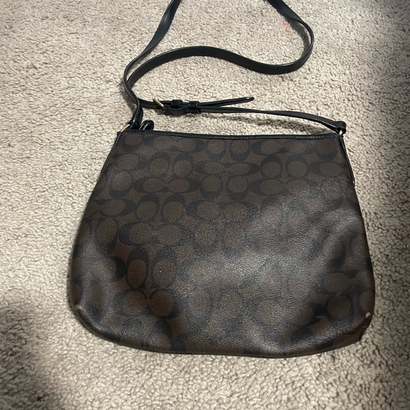 Coach | Bags | Brown Patterned Crossbody Bag | Poshmark